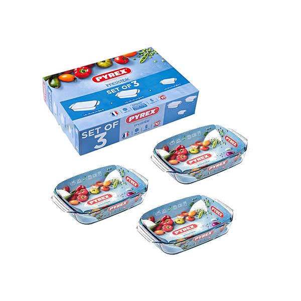 Pyrex rectangular roaster set of 3 – HappyHouse